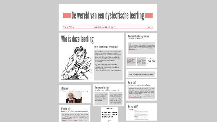 Dyslectische leerling en zijn problemen by Fabian Boer on Prezi