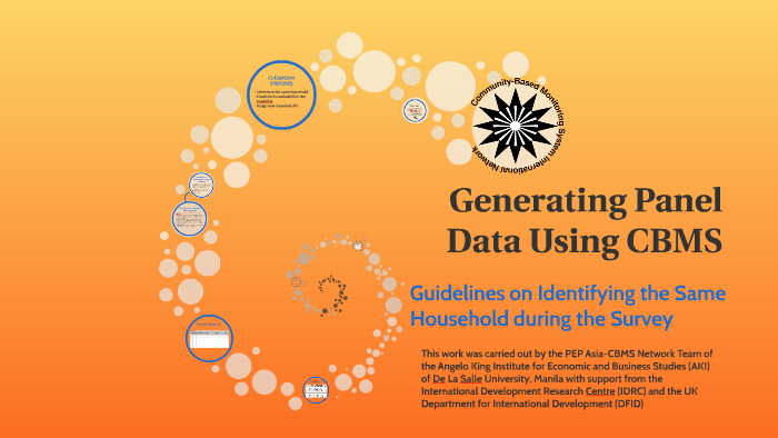 Generating Panel Data Using CBMS by on Prezi