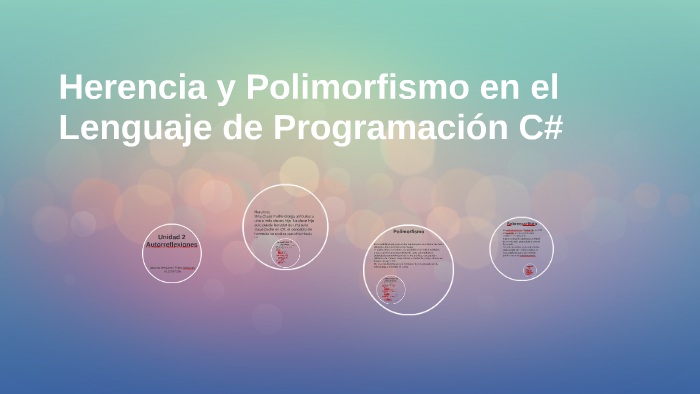 Herencia y Polimorfismo en el Lenguaje de Programación C# by Benjamin ...