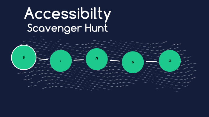 Accessibility Scavenger Hunt by Rachel Barnes on Prezi