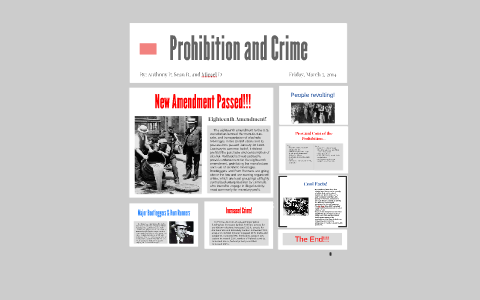 Prohibition and Crime by Anthony Pacitto on Prezi
