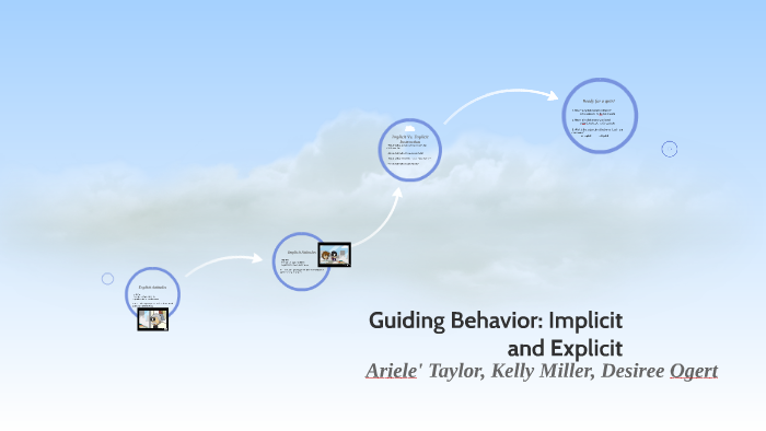 Guiding Behavior: Implicit and Explicit by Desi Ogert on Prezi