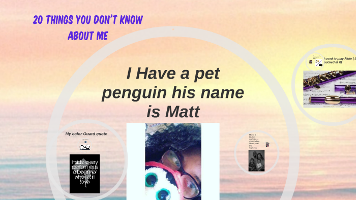 20 Things You Dont know About Me by Dominique Tatum on Prezi