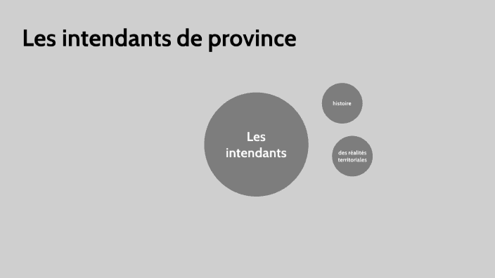 Les intendants de province by on Prezi