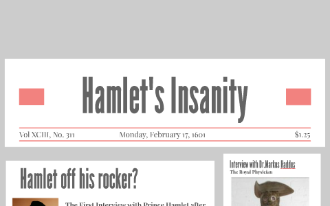 Hamlet's Insanity by Albert Lin on Prezi