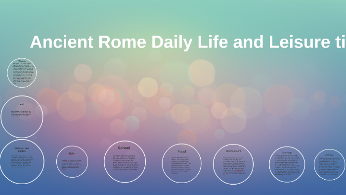 Ancient Rome Daily Life and Leisure time. by Macy White on Prezi