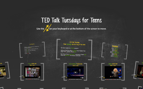 TED Talk Tuesdays for Teens by Erin McLean on Prezi