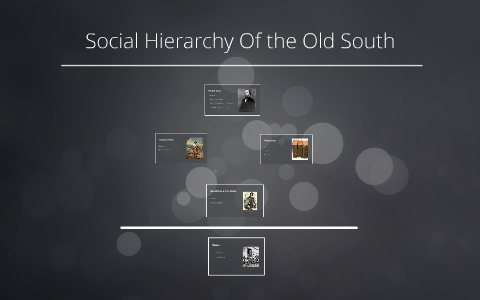 Social Hierarchy Of the Old South by Kenneth Howell on Prezi