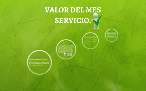 VALOR DEL MES SERVICIO. by Johana Villada on Prezi