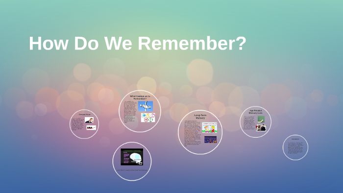 Why Do We Remember? by Matt G