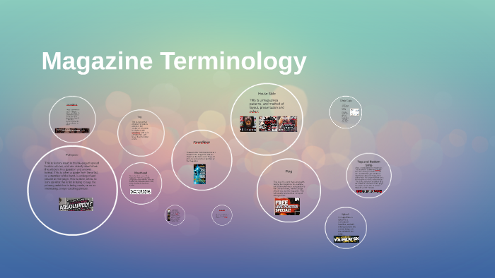Magazine Terminology by James Leach on Prezi