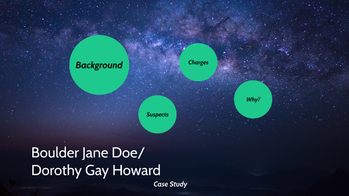 Boulder Jane Doe/Dorothy Gay Howard by Velvet Engen on Prezi