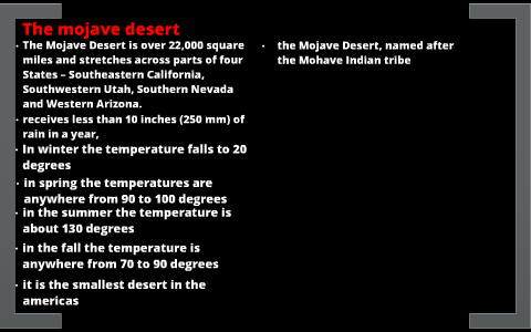 Mojave Desert Food Web by Albert Patino on Prezi