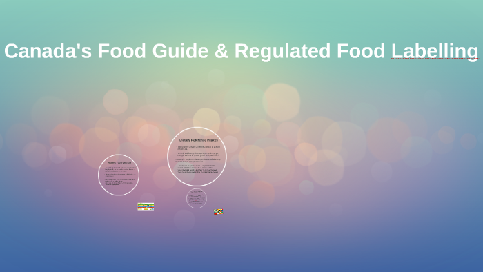 Canada's Food Guide & Regulated Food Labelling by on Prezi
