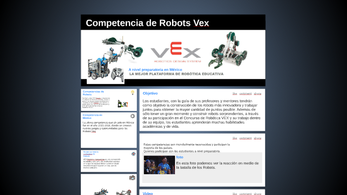 Competencia de Robots Vex by Allison Rollgen Nissen on Prezi