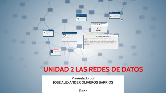 UNIDAD 2 LAS REDES DE DATOS by JOSE ALEXANDER OLIVEROS BARRIOS on Prezi