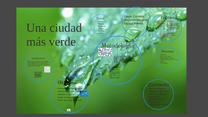 Proyecto una ciudad más verde by Diego Cordero on Prezi