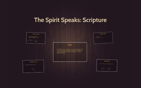 The Spirit Speaks by Tyler Spry on Prezi