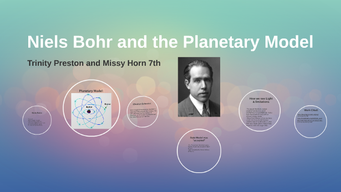 Niels Bohr and the Planetary Model by Melissa Horn