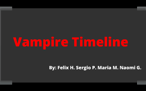 Vampire Timeline by Naomi Gebreyohannes on Prezi