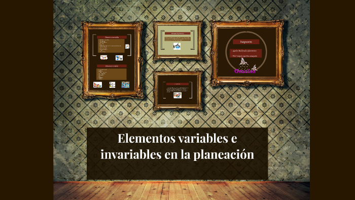 Elementos variables e invariables en una planeación by Lebsenemery ...