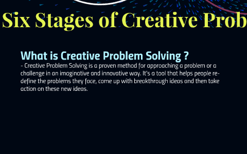Six Stages of Creative Problem Solving by ruth pacauncis on Prezi