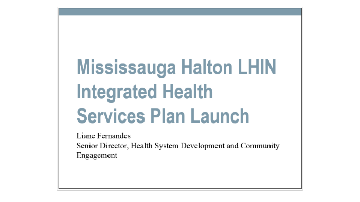 Integrated Health by MH LHIN on Prezi