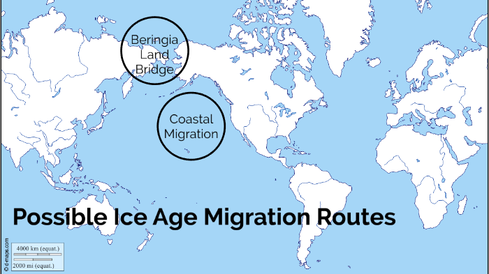 Possible ice age migration routes by BRYAN GONZALEZ RUIZ on Prezi