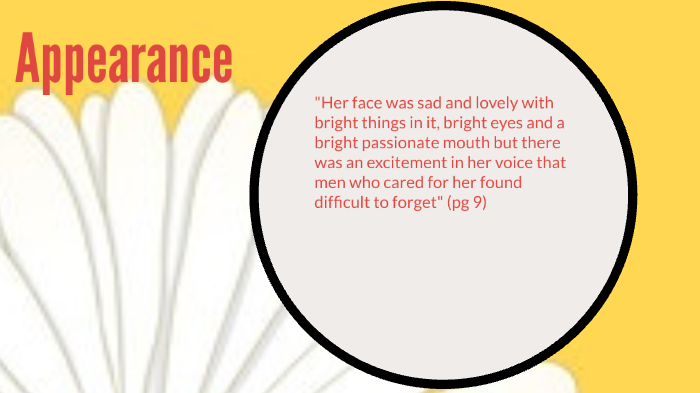 Body Biography Of Daisy Buchanan "The Great Gatsby" by Jaden Bergquist ...