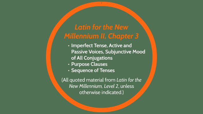 Latin for the New Millennium II, Chapter 3 by Alexandra Durham on Prezi