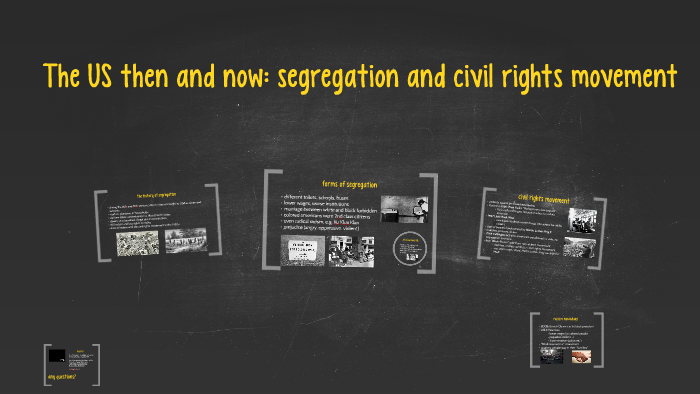 The US then and now: segregation and civil rights movement by Meike Mensing