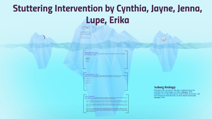 Stuttering Intervention group presentation by Cynthia Calderon on Prezi