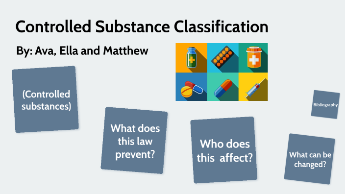 Controlled Substance Classification - Ava, Ella & Matthew by Ella ...