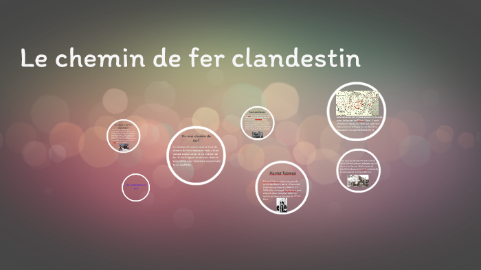 Le chemin de fer Clandestin a commencé au début du 19ème siè by aya ...