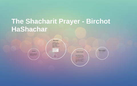 The Shacharit Prayer - Birchot HaShachar by Mark Werner