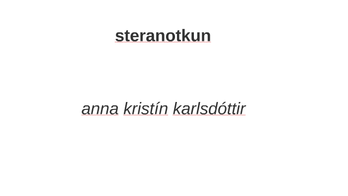 sterar by anna kristín karlsdóttir on Prezi