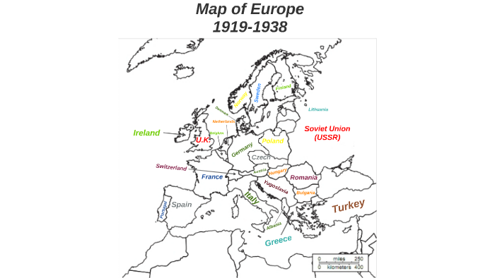 Map of Europe 1919-1938 by on Prezi