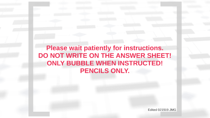 ACT Answer Sheet Bubbling 2019 by Jonathon Grande on Prezi