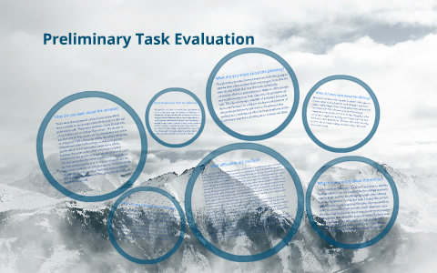 Preliminary Task Evaluation By Tom Smith On Prezi