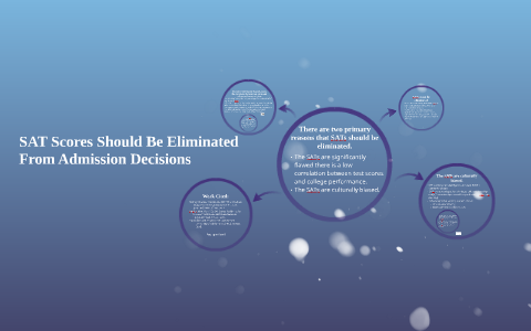 SAT Scores Should Be Eliminated From Admission Decisions by Jillian H ...