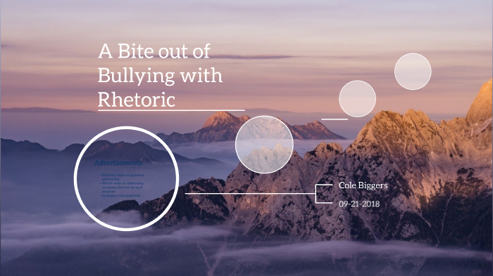 Anti-Bullying Advertisements with Rhetoric by Cole Biggers on Prezi
