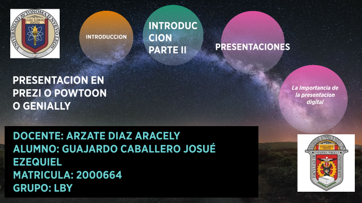 PRESENTACION EN PREZI O POWTOON O GENIALLY by Josué Ezequiel Guajardo Caballero on Prezi