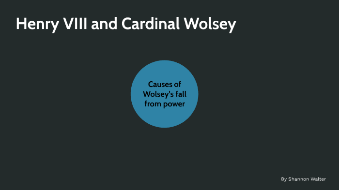 Causes of Wolsey's fall from power by Shannon Walter on Prezi