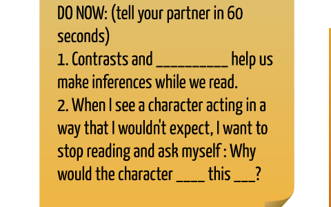 Aha Moments Notice and Note by sally ananian on Prezi