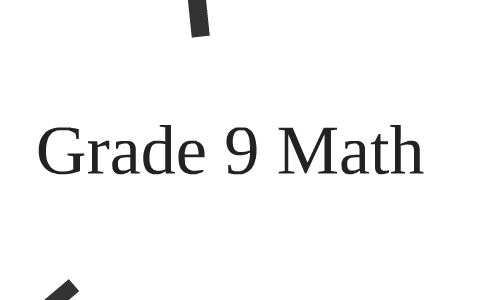 Grade 9 Math - Course Outline by David Wees on Prezi