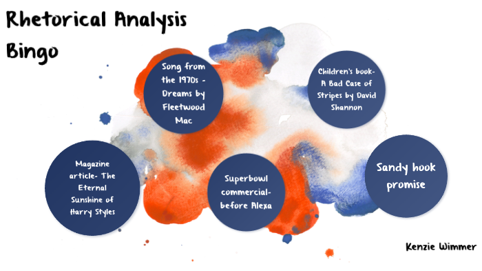 Rhetorical Analysis Bingo Project by Kenzie Wimmer on Prezi