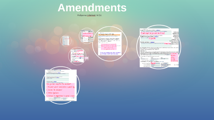 Amendments in eSped by Pollyanna Littlefield on Prezi