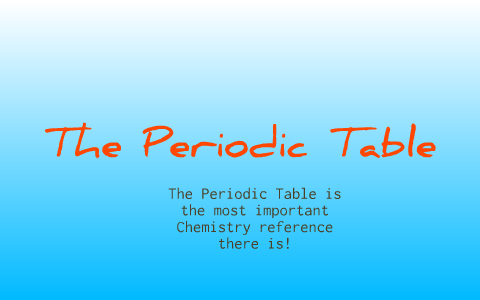 The Periodic Table by Emily Hosman on Prezi