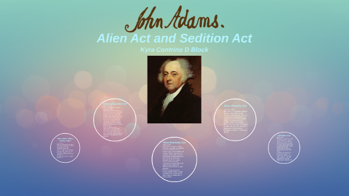 Alien Act and Sedition Act by Kyra Contrino on Prezi