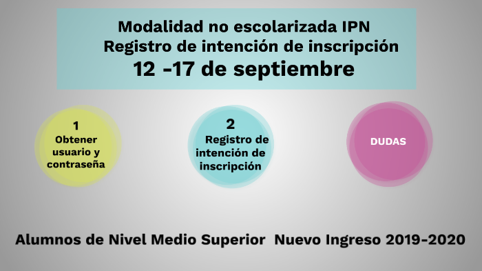 Registro a la modalidad no escolarizada IPN e 2019-2020 by Athziri ...